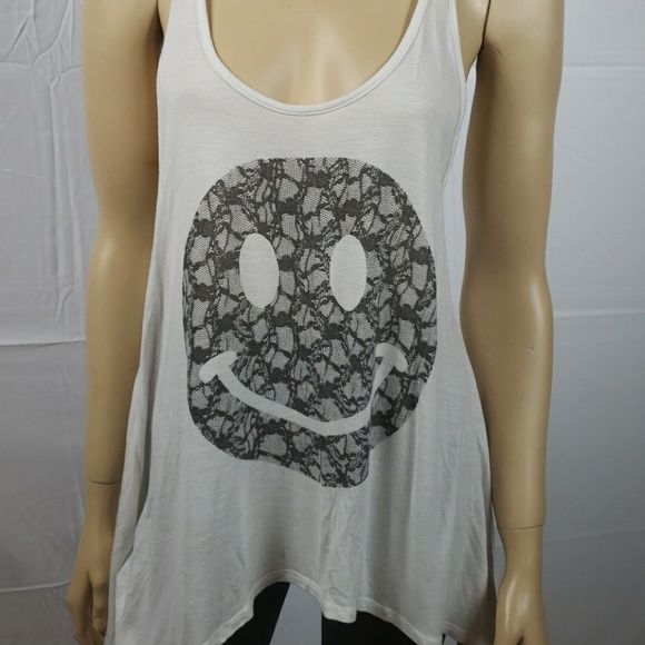 rock & rose | Tops | Smiley Face Tank Top | Poshmark